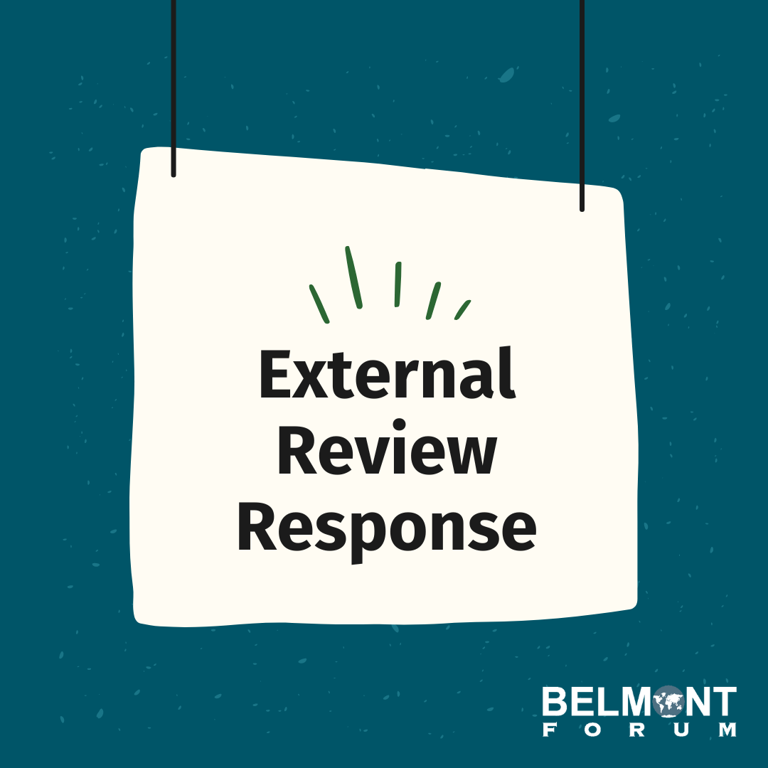 Belmont Forum responds to the 2021 External Review - Belmont Forum